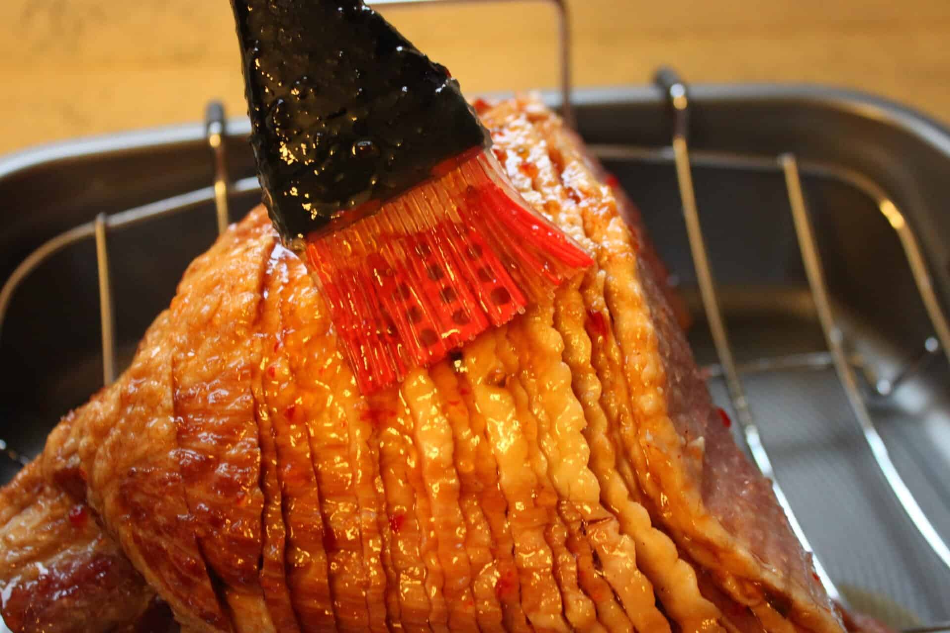 Melt-in-Your-Mouth Red Pepper Jelly and Coffee Crusted Ham | Heidi's Bakery