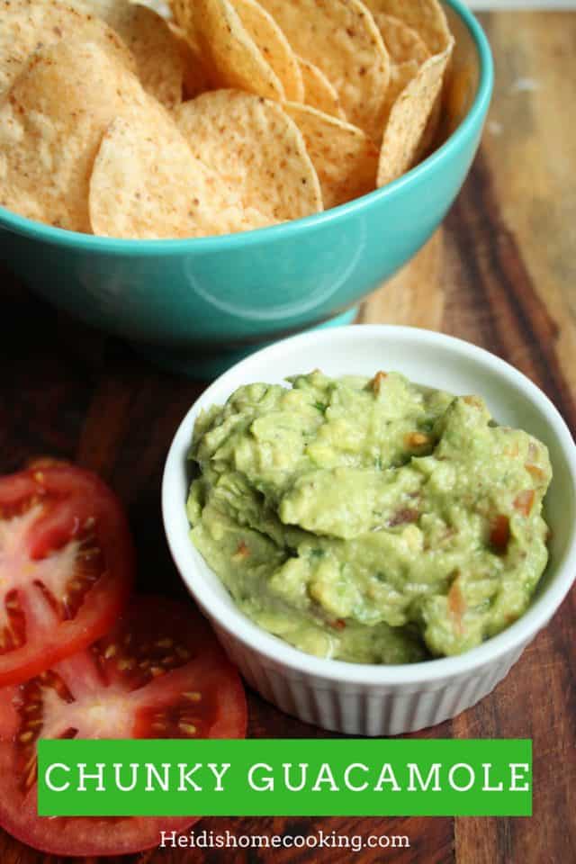 Savory Chunky Restaurant Style Guacamole in Only 10 Minutes | Heidi's ...
