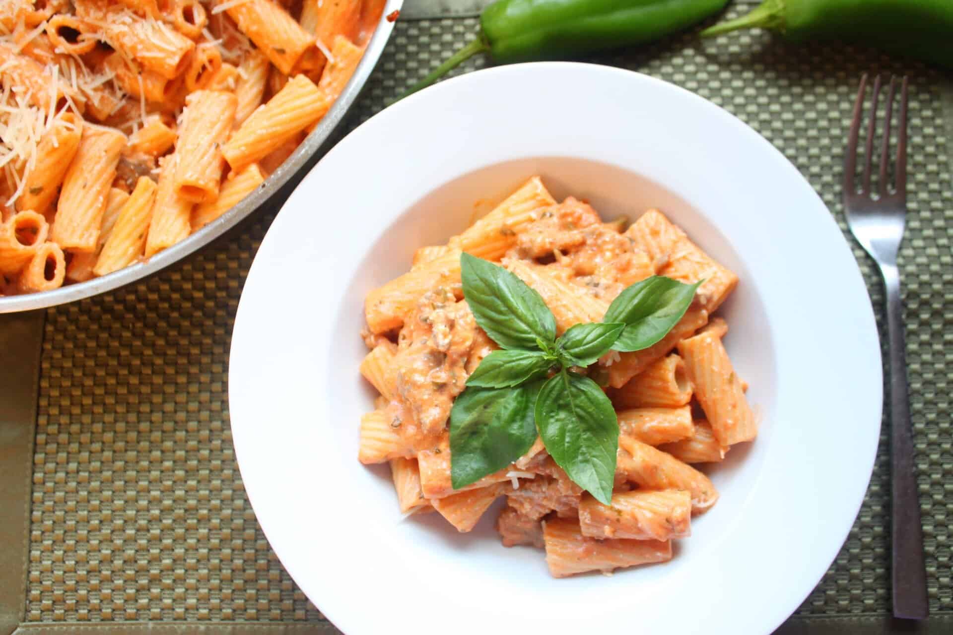 One-Pan Wonder: 30-Minute Creamy Sausage Rigatoni Dinner | Heidi's Bakery