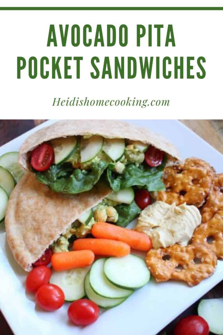 Quick and Delicious Avocado Pita Pocket Sandwiches | Heidi's Bakery