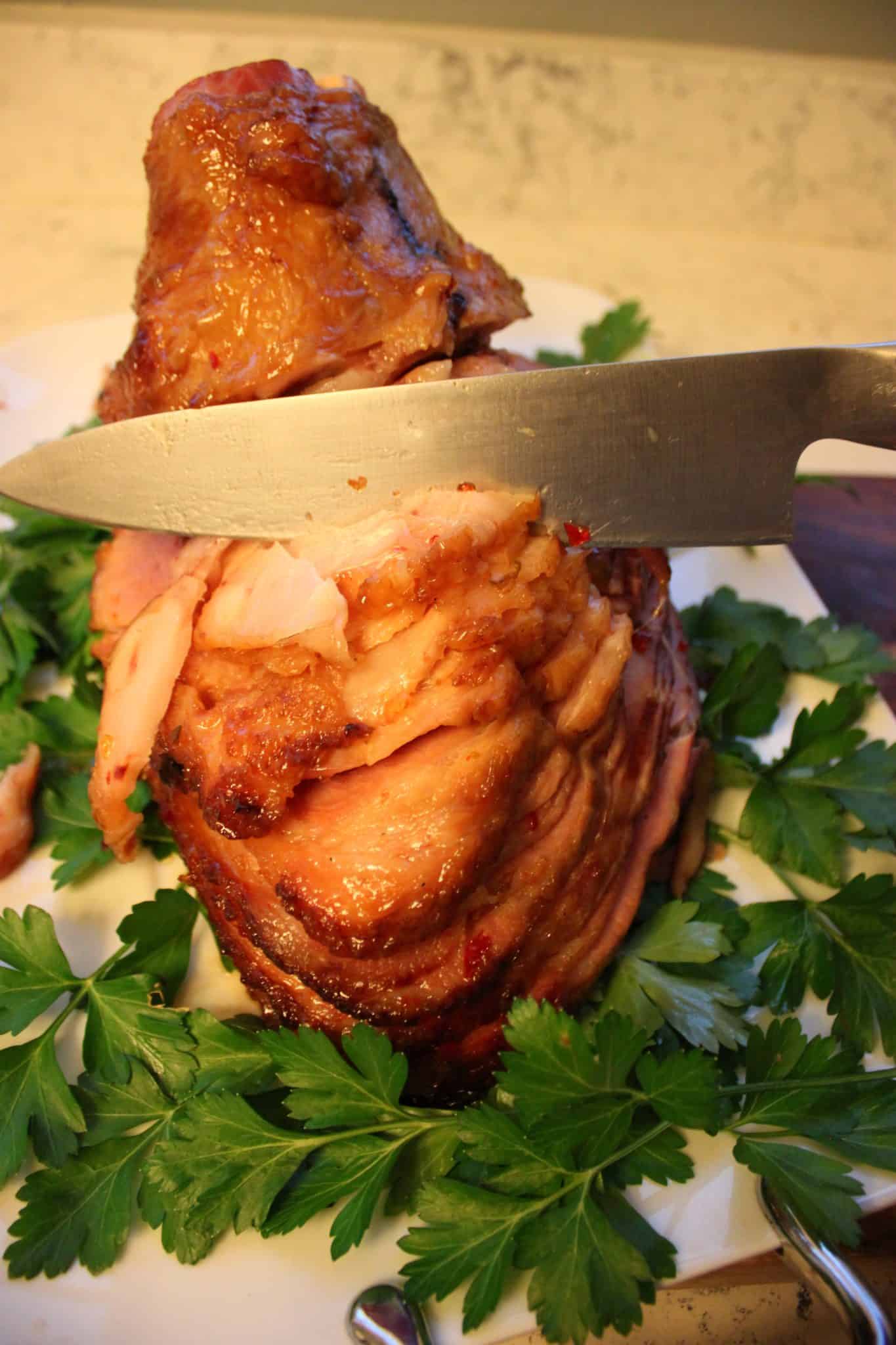 Melt-in-Your-Mouth Red Pepper Jelly and Coffee Crusted Ham | Heidi's Bakery