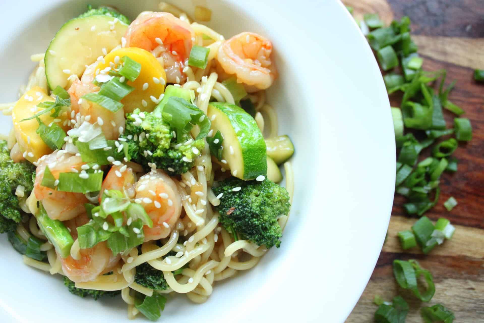 Deliciously Fast! 30-Minute Teriyaki Shrimp and Vegetables | Heidi's Bakery